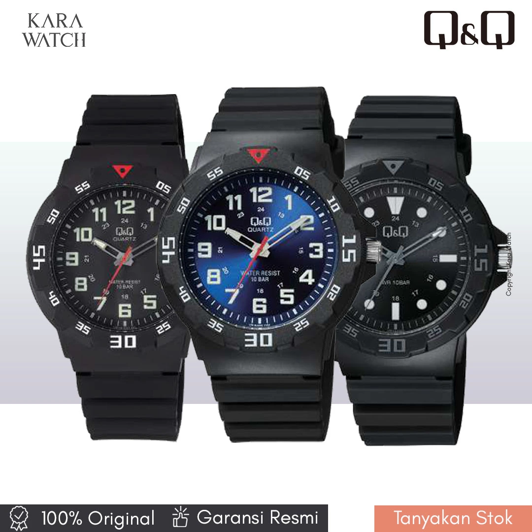 Q&Q VR18J VR18 Original Japan Jam Tangan Pria QQ QnQ - Kara Watch